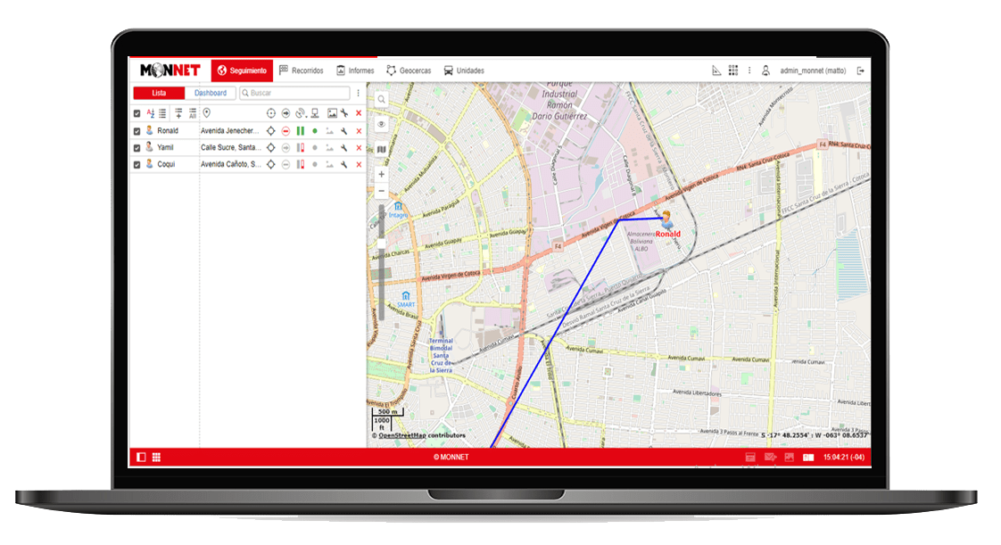 Rastreo Satelital - Monnet